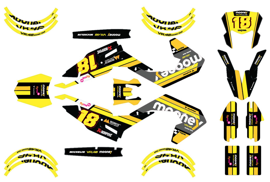 Graphic decals 50cc Aprilia SX/RX 2018-2022 Mooney – armysctv