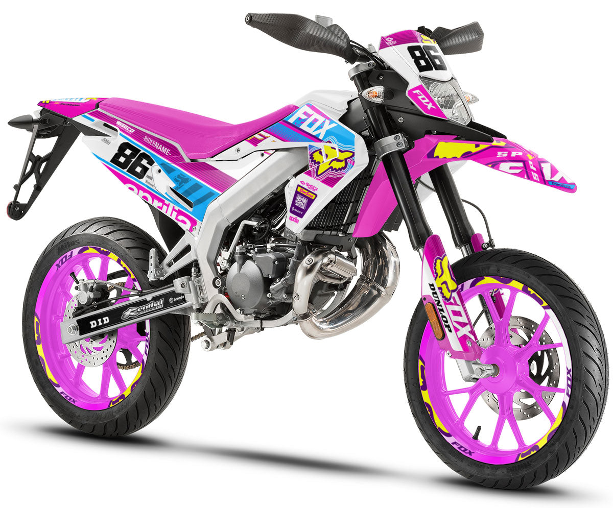 Dekalsett 50cc Aprilia SX/RX 2018-2022 Pink Fox – armysctv