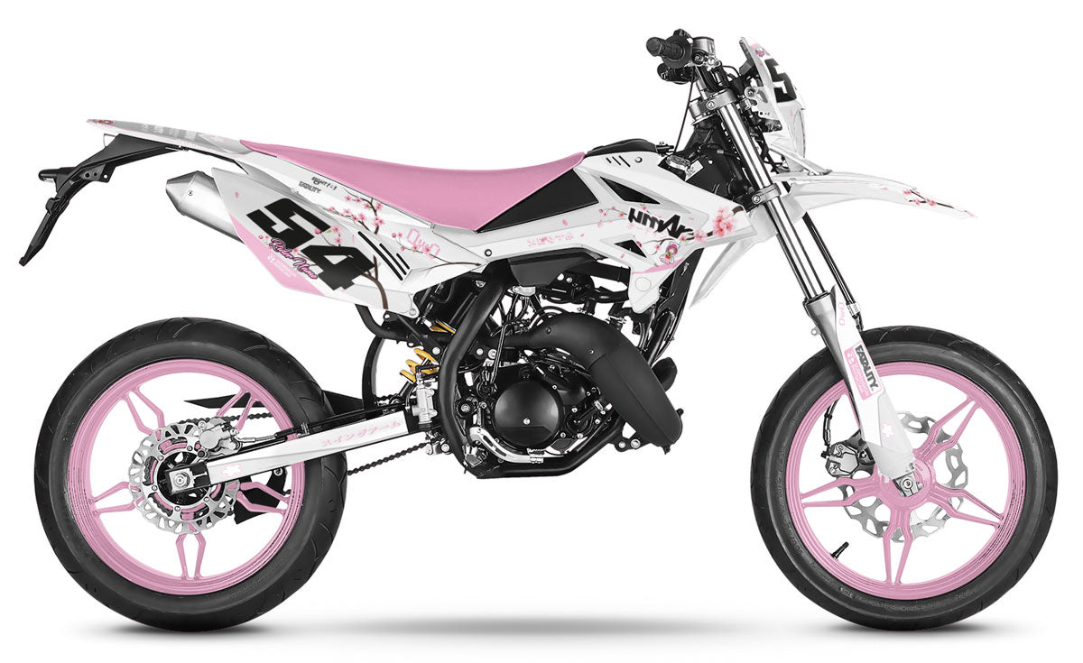 Graphic decals Beta RR 50 Motard Army Sakura - Bold floral design by ...