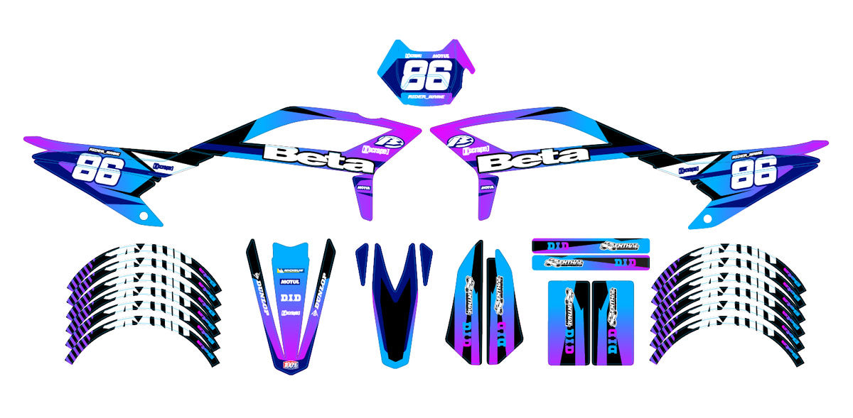 Kit pegatinas Beta RR 50 Motard Army Blast - Look audaz e impactante ...