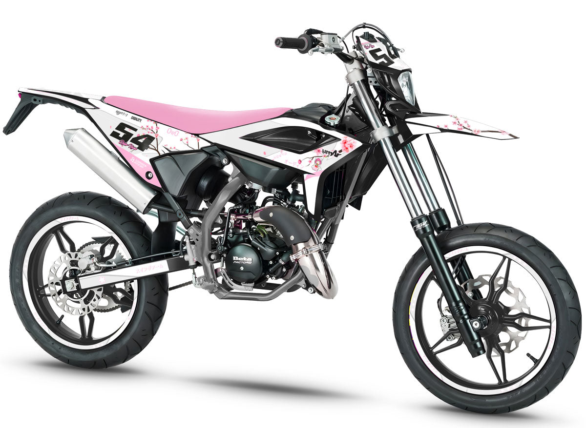 Kit déco Beta RR 50 Motard Army Sakura - Style floral et dynamique ...