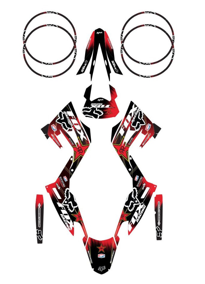 Derbi 50cc 2018-2020 Army Fox graphic kit – armysctv