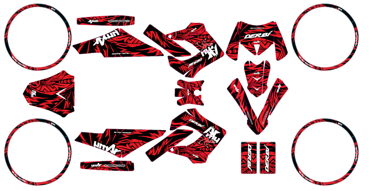 Kit Déco 50cc Derbi Senda Victoria Bull Feather – Légèreté et Élégance ...