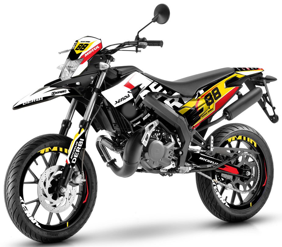 Graphic decals 50cc Derbi Senda xtreme SM 2018-2024 Army Kainam – armysctv