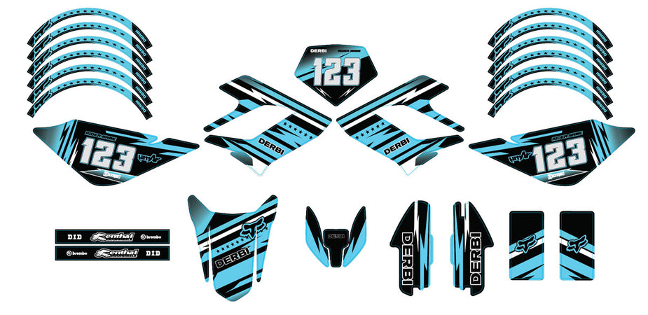 Graphic decals 50cc Derbi DRD Racing 2004-2010 Army Dream – armysctv