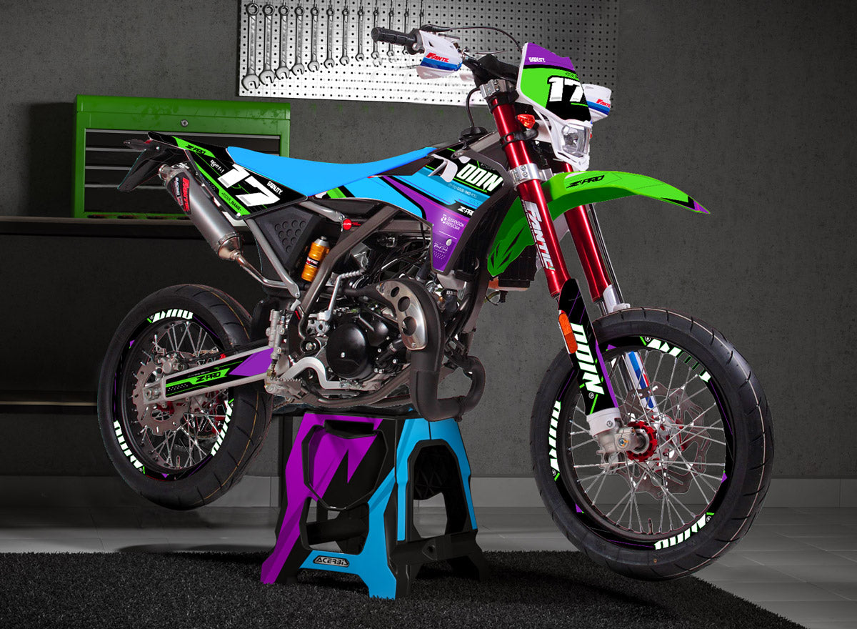 Kit déco Fantic XM 50 Motard Odin - Style robuste et puissant pour moto 50cc – armysctv