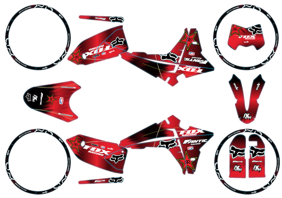 Graphic decals 50cc Fantic XM/XMF 2023-2024 Army Fox – armysctv