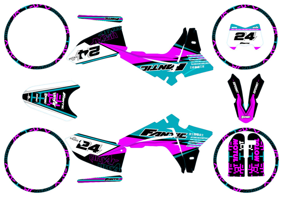 Graphic decals 50cc Fantic XM/XMF 2023-2024 Vulture – armysctv