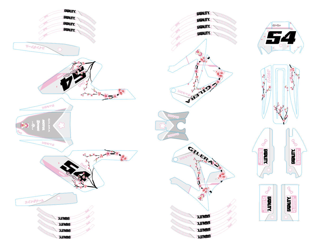 Kit Déco 50cc Gilera RCR/SMT Sakura – Inspiration Japonaise et ...