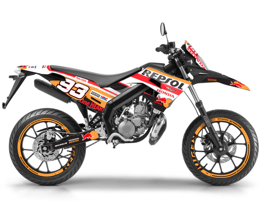 Kit déco Derbi Senda xtreme SM 2018-2024 Honda Repsol – armysctv