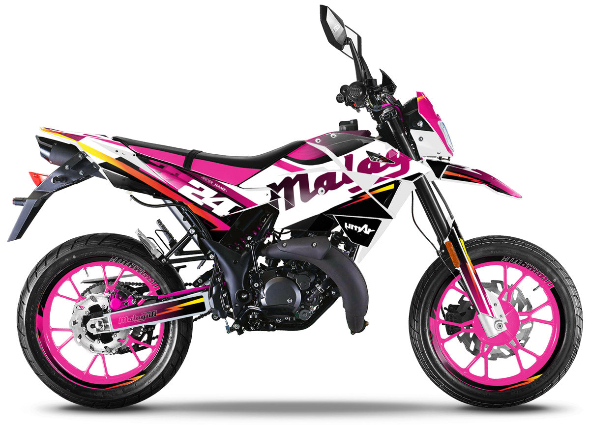 Graphic decals Malaguti XSM / XTM 50cc Hach - Original and bold design ...