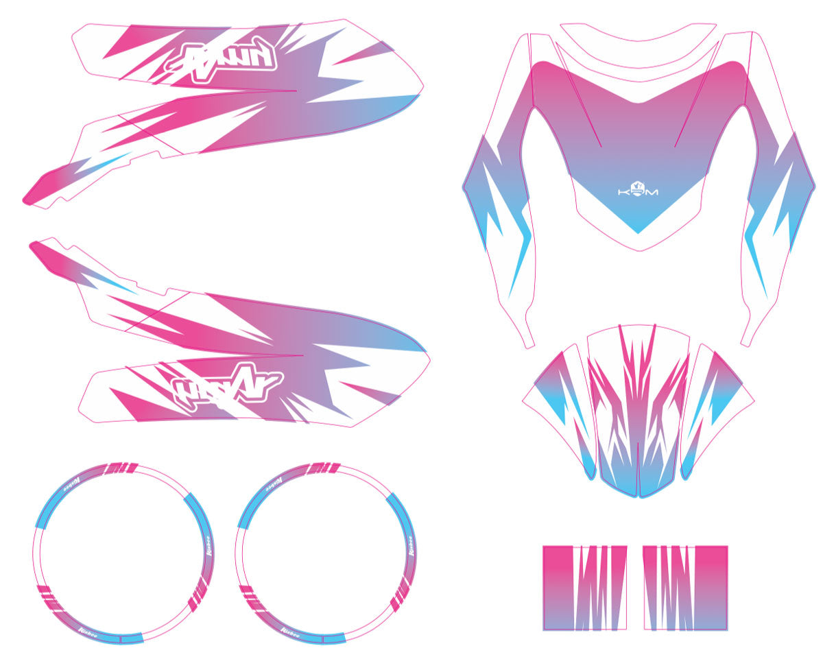 Kit déco scooter Peugeot Kisbee X-Fast (2010-2017) - Look rapide et ...