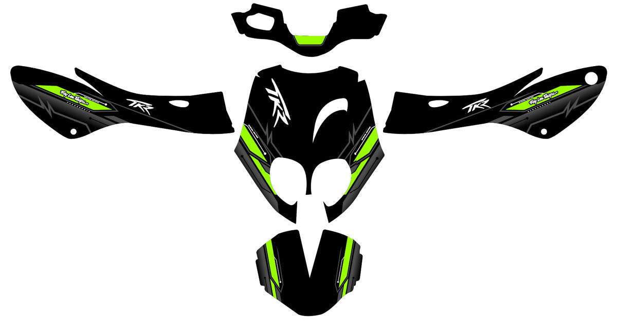 Kit déco Peugeot TKR / Trekker 50cc Green Touch (2006-2014) - Design ...