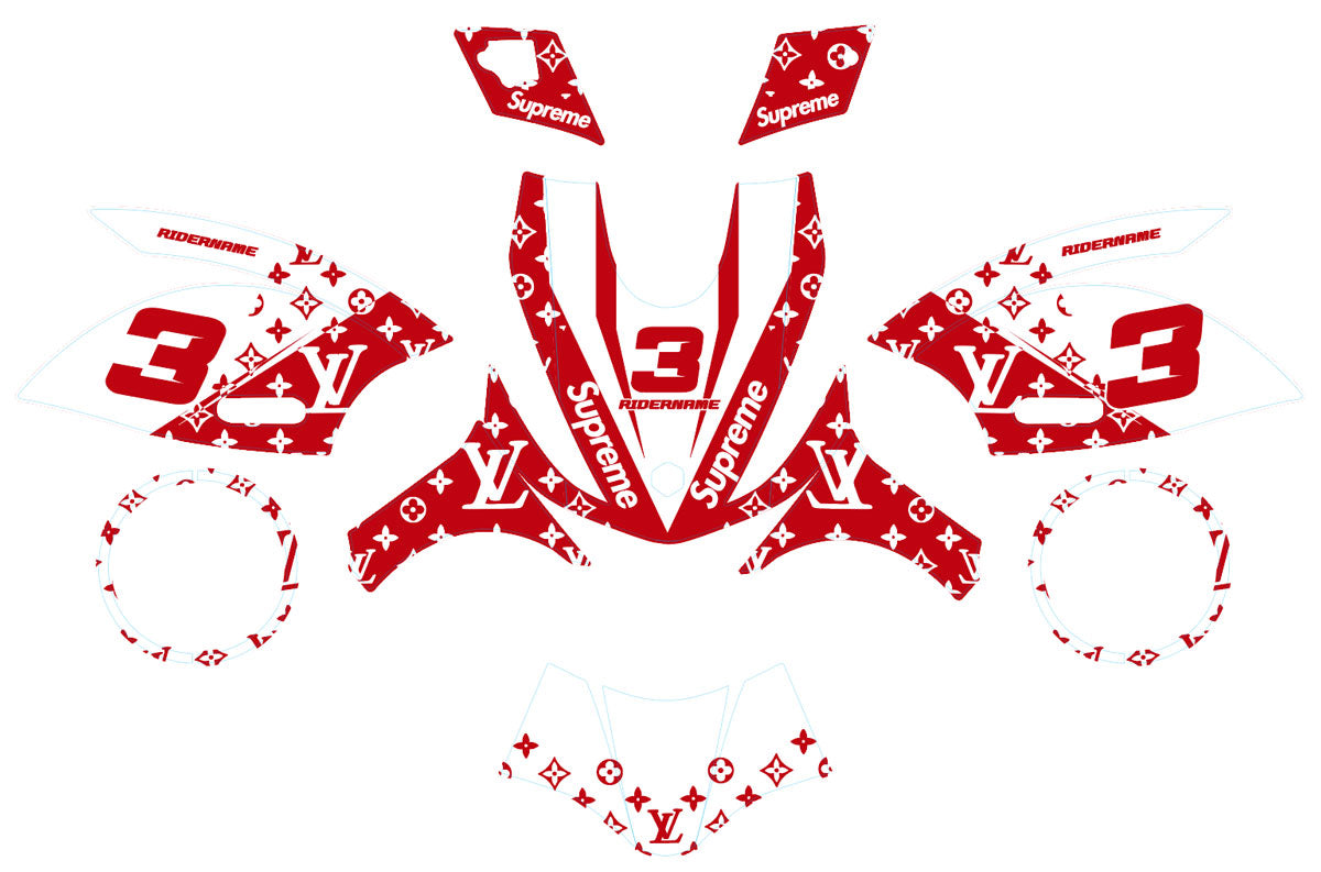 Graphic decals Piaggio Zip 50cc Supreme (2000-2025) - Premium and ...