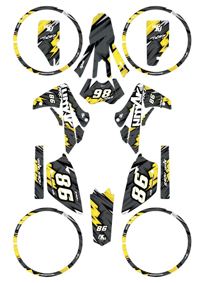 Graphic decals Rieju MRT 50 SM Army Speeder - Customization 50cc ...