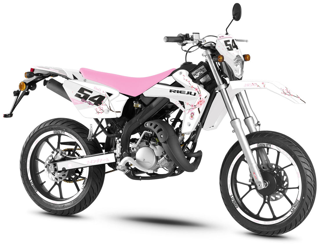 Graphic decals Rieju MRT 50 SM 50cc Army Sakura - Floral and energetic ...