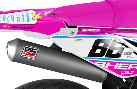 Graphic decals Sherco 50cc Pink Fox - Customization of 50cc deco kits ...