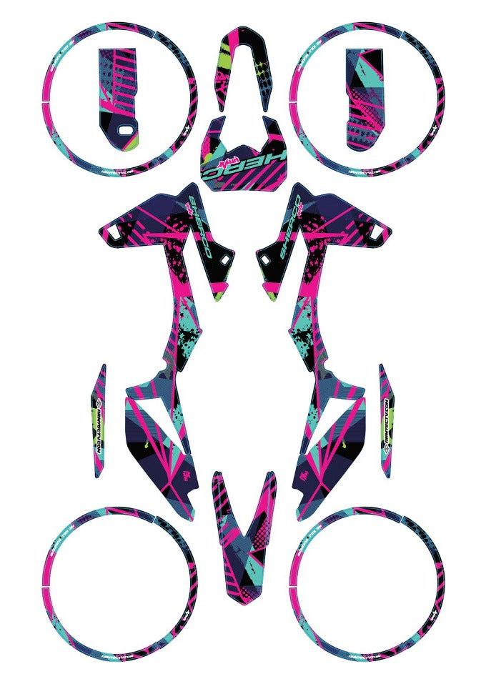 Graphic decals Army Pinkster Sherco 50cc - Unique 50cc Motorcycle ...