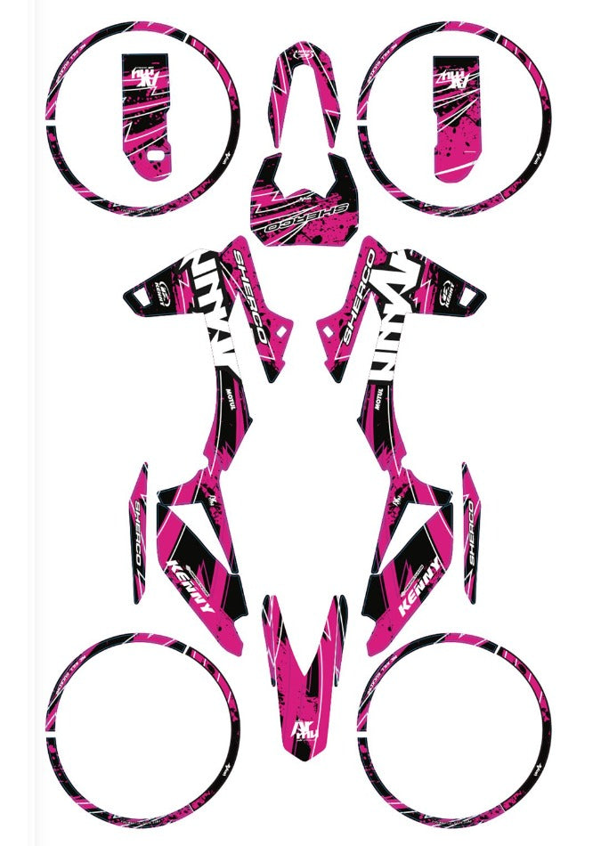 Graphic decals Army Velocity Sherco 50cc - Customization 50cc ...