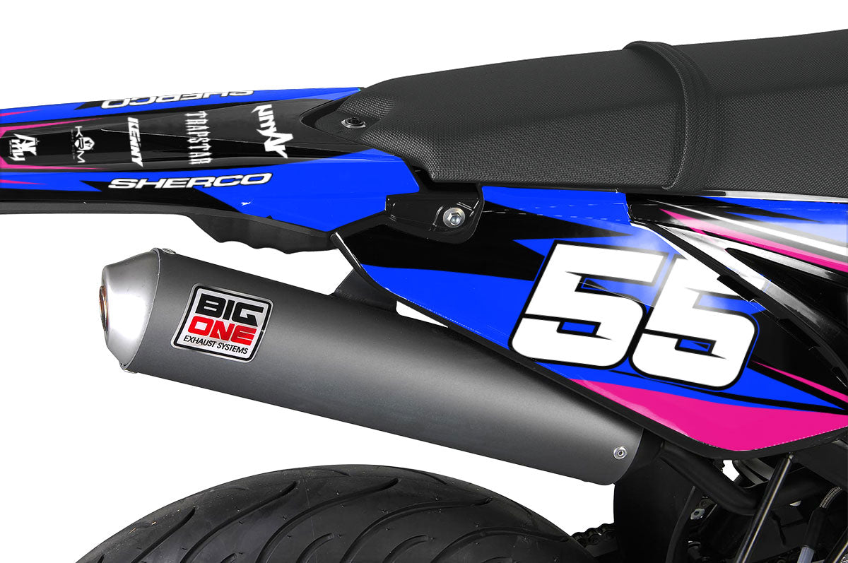 Kit déco Sherco SM 50cc Army Stream - Design robuste et dynamique signé ...