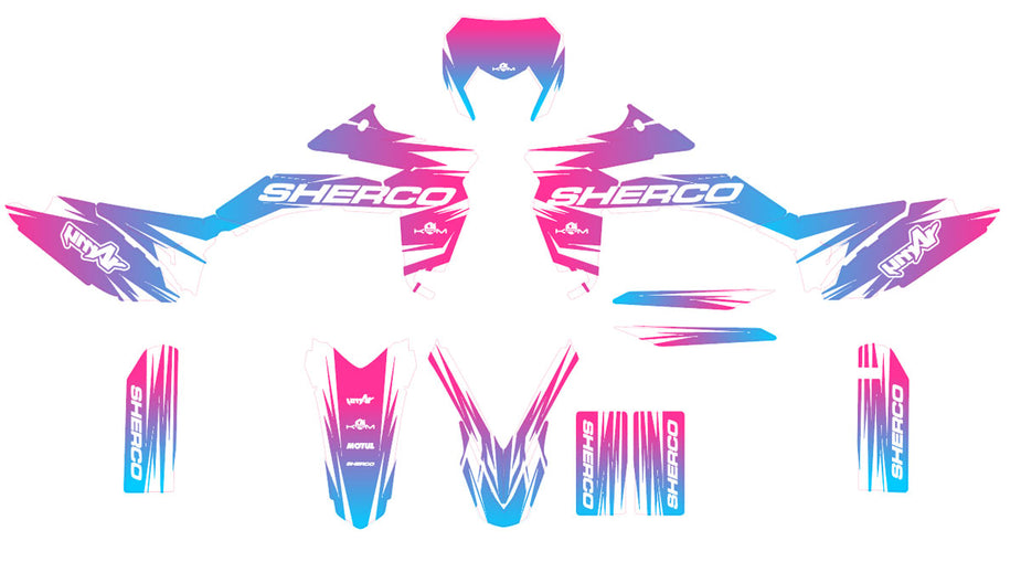 Graphic decals 50cc Sherco SM 2017-2024 Army Xfast – armysctv