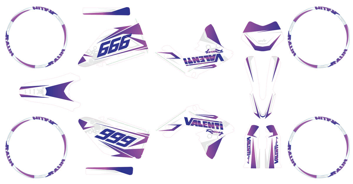 Kit déco 50cc Valenti Racing SM Cold – armysctv